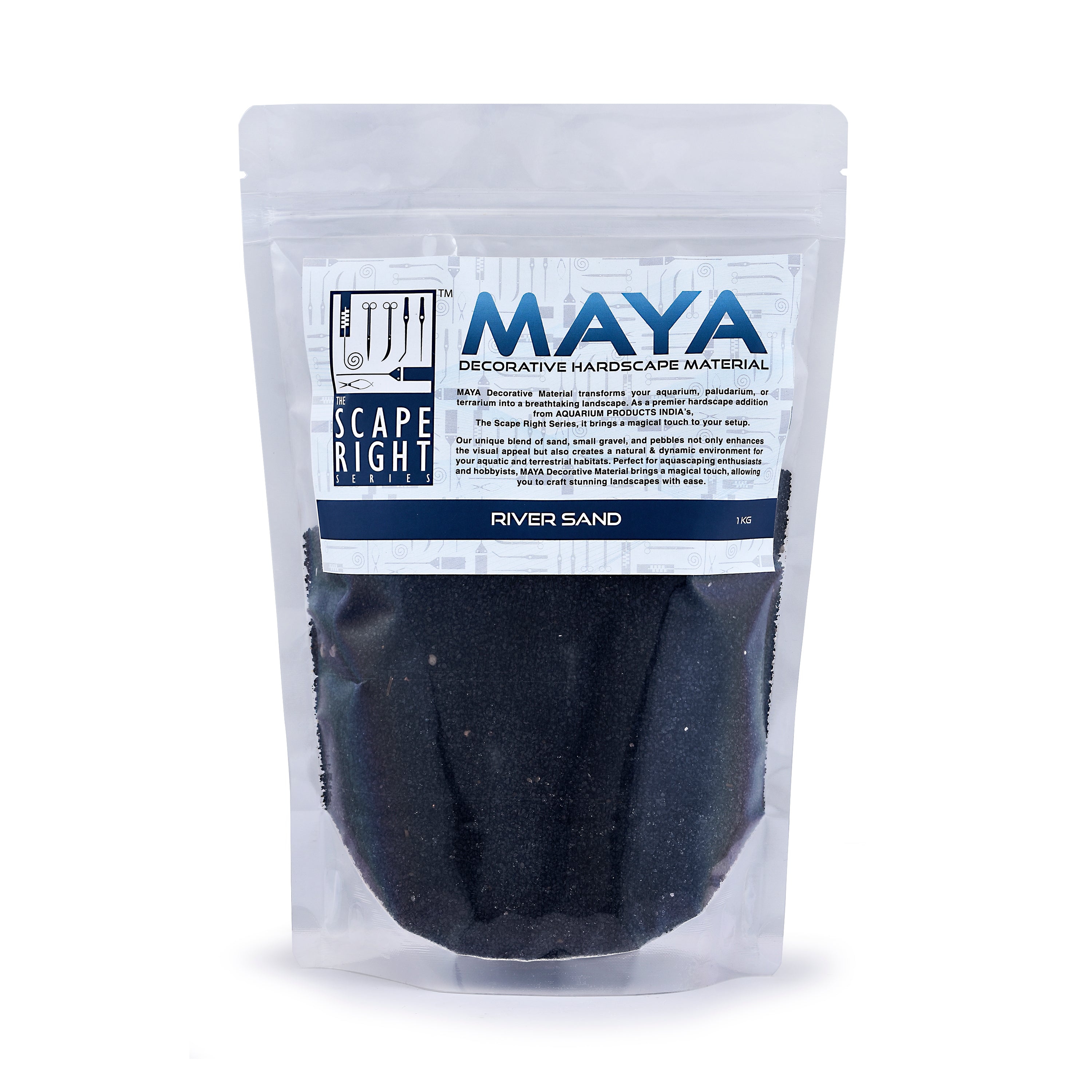 Maya River Sand Black - Natural Aquarium Landscape Material – Aquarium ...