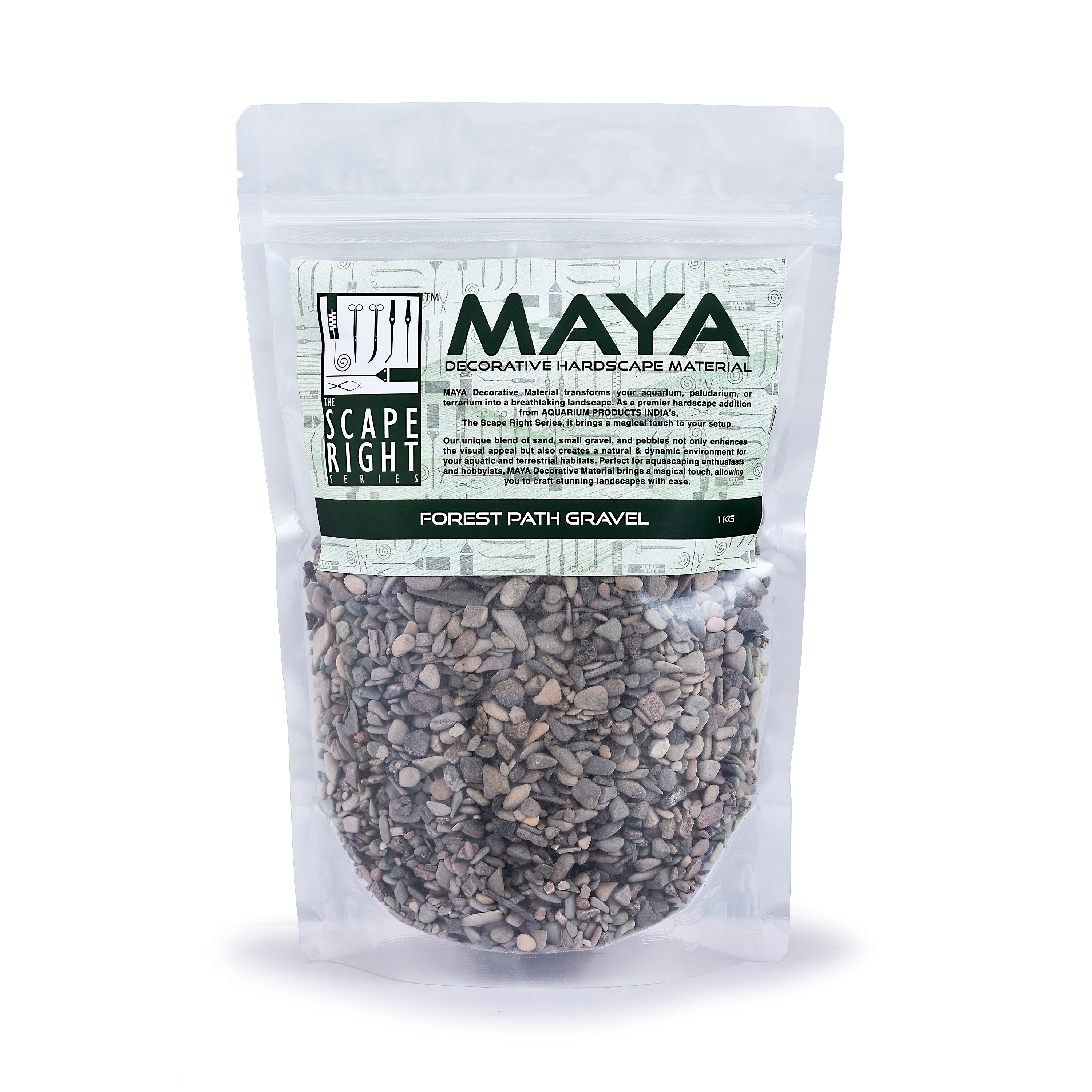 MAYA FOREST PATH GRAVEL 1 - DECORATIVE HARDSCAPE MATERIAL – Aquarium ...