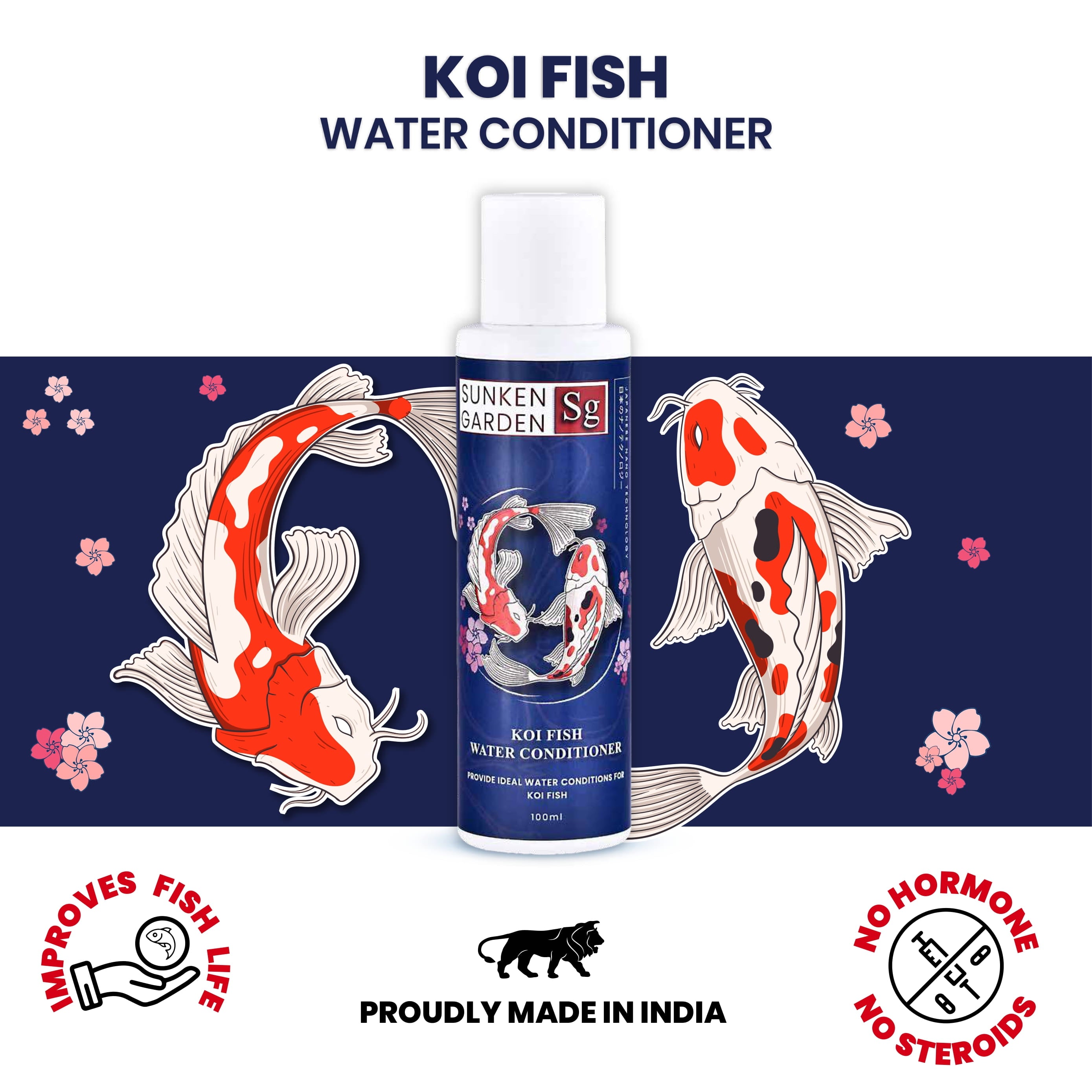 Sunken Garden Koi Fish Water Conditioner – pH Balance • Chlorine Remov ...