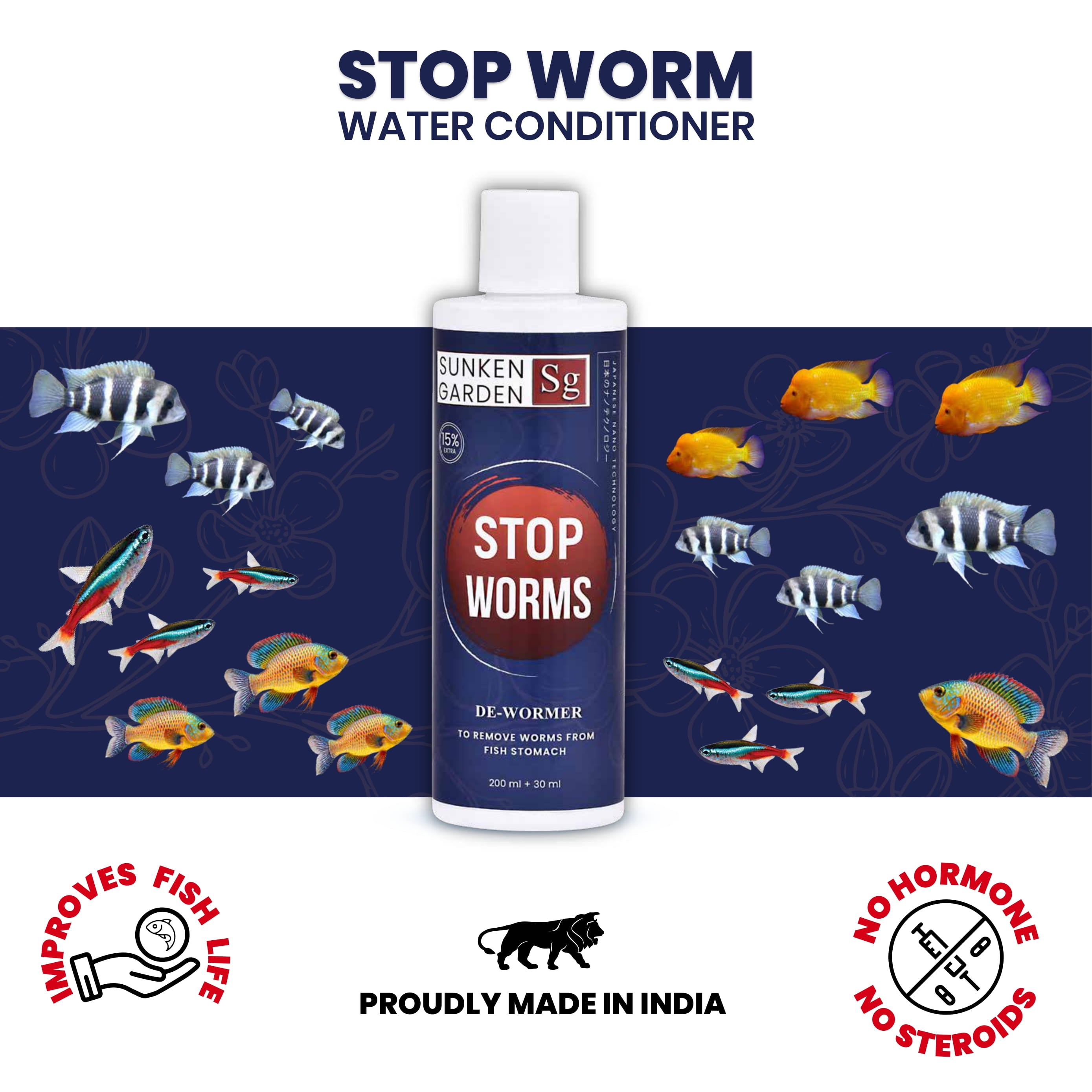 Sunken Garden Stop Worms (De-Wormer) - Parasite Treatment – Aquarium ...